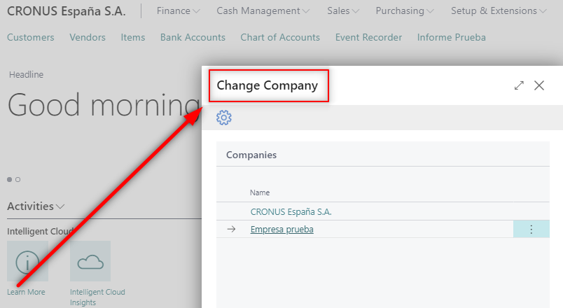 Shortcuts For Switching Between Companies In Business Central ...