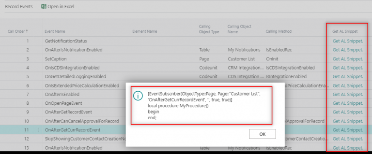 Tip For The Event Recorder Of Business Central - Business Central Geek