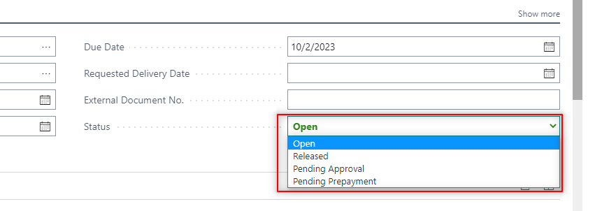How To Enable Status Field In Business Central - Business Central Geek