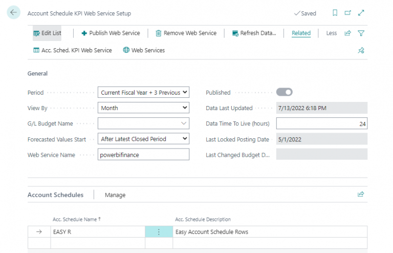 How To Use Account Schedules In Business Central - Business Central Geek