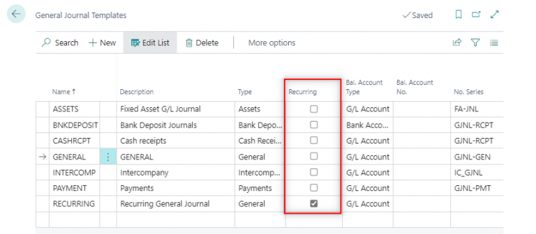 How To Use Recurring Journals In Business Central - Business Central Geek
