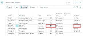 How To Use Recurring Journals In Business Central - Business Central Geek