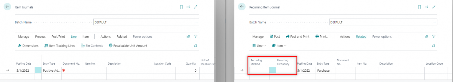 How To Use Recurring Journals In Business Central - Business Central Geek