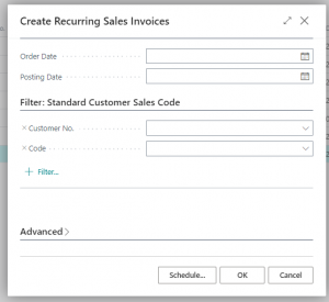 How To Create Recurring Invoices In Business Central - Business Central Geek