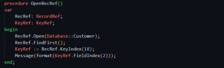 How To Use RecordRef, FieldRef, And KeyRef In Business Central - Business Central Geek