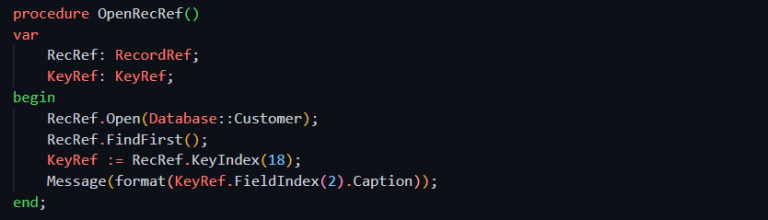 How To Use RecordRef, FieldRef, And KeyRef In Business Central - Business Central Geek