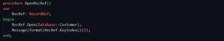 How To Use RecordRef, FieldRef, And KeyRef In Business Central ...