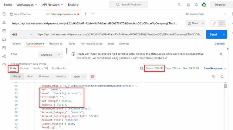 How To Use Postman To Connect With Business Central APIs