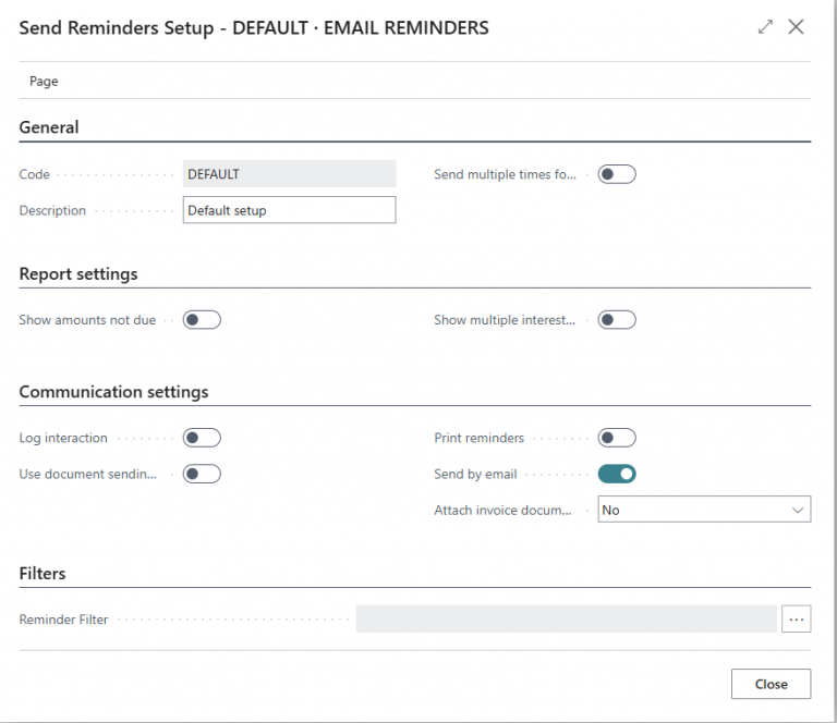 How To Send Reminders In Business Central - Business Central Geek