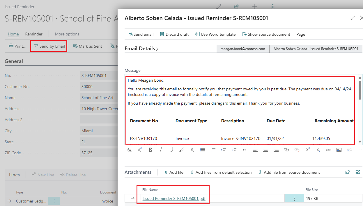 How To Send Reminders In Business Central - Business Central Geek